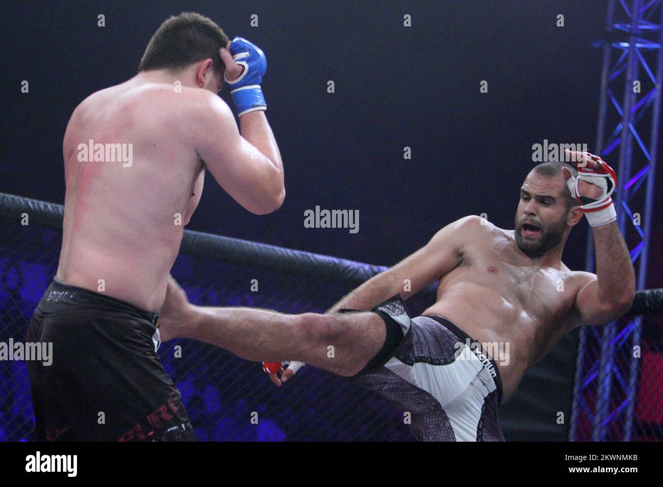 07.09.2013., Zagreb, Croatia - Semifinal fights of Croatian MMA league ...