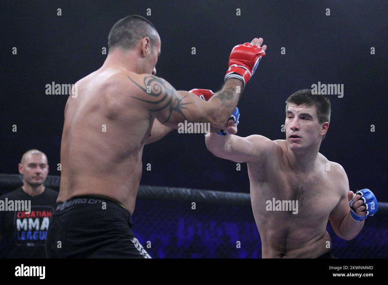 07.09.2013., Zagreb, Croatia - Semifinal fights of Croatian MMA league ...
