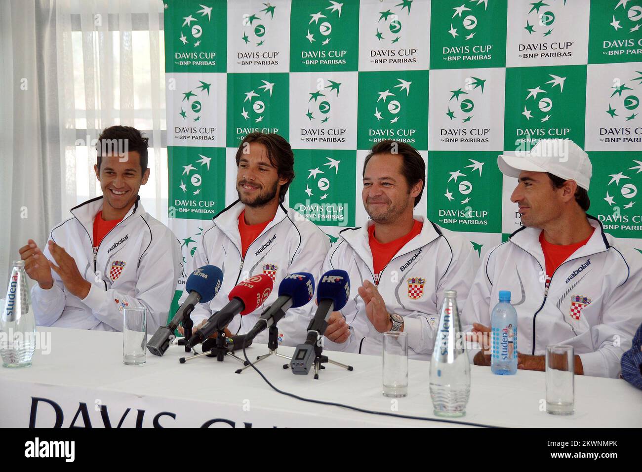 09.09.2013., Umag,Croatia - Press conference of Croatia Davis Cup team ...