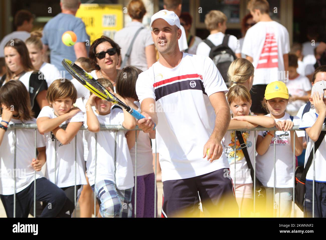 09/10/2013. Umag - Davis Cup Kids Day. Socializing children with ...