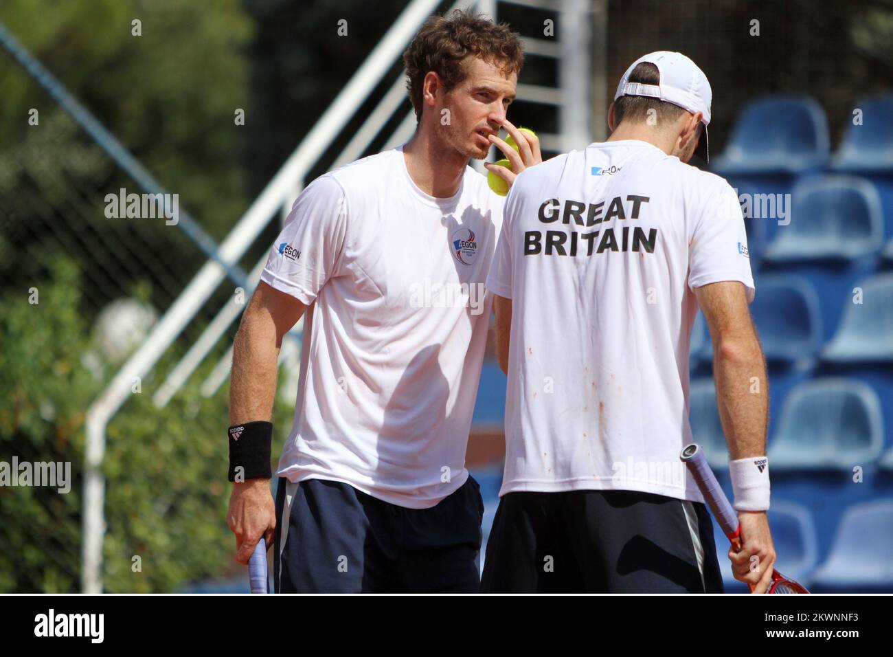10.09.2013. Umag,Croatia - Training of Great Britain Davis Cup team ...