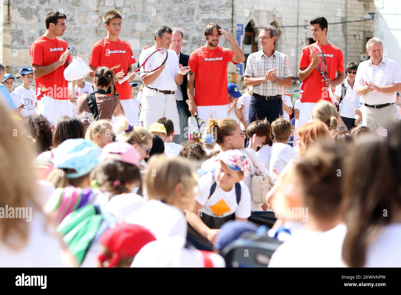 09/10/2013. Umag - Davis Cup Kids Day. Socializing children with ...