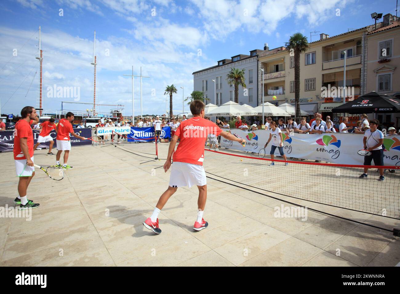 09/10/2013. Umag - Davis Cup Kids Day. Socializing children with ...