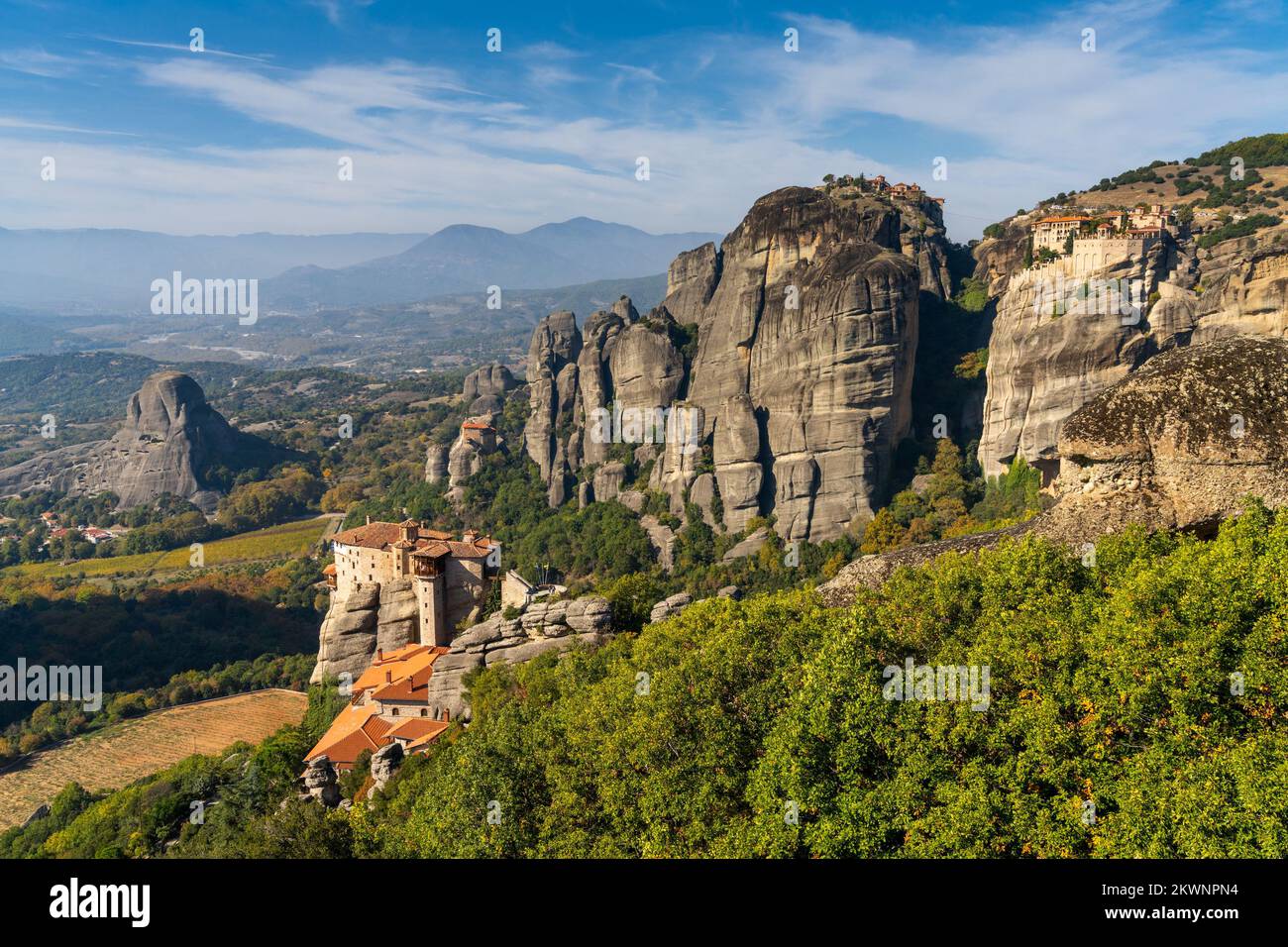 Meteora rock formations hi-res stock photography and images - Alamy