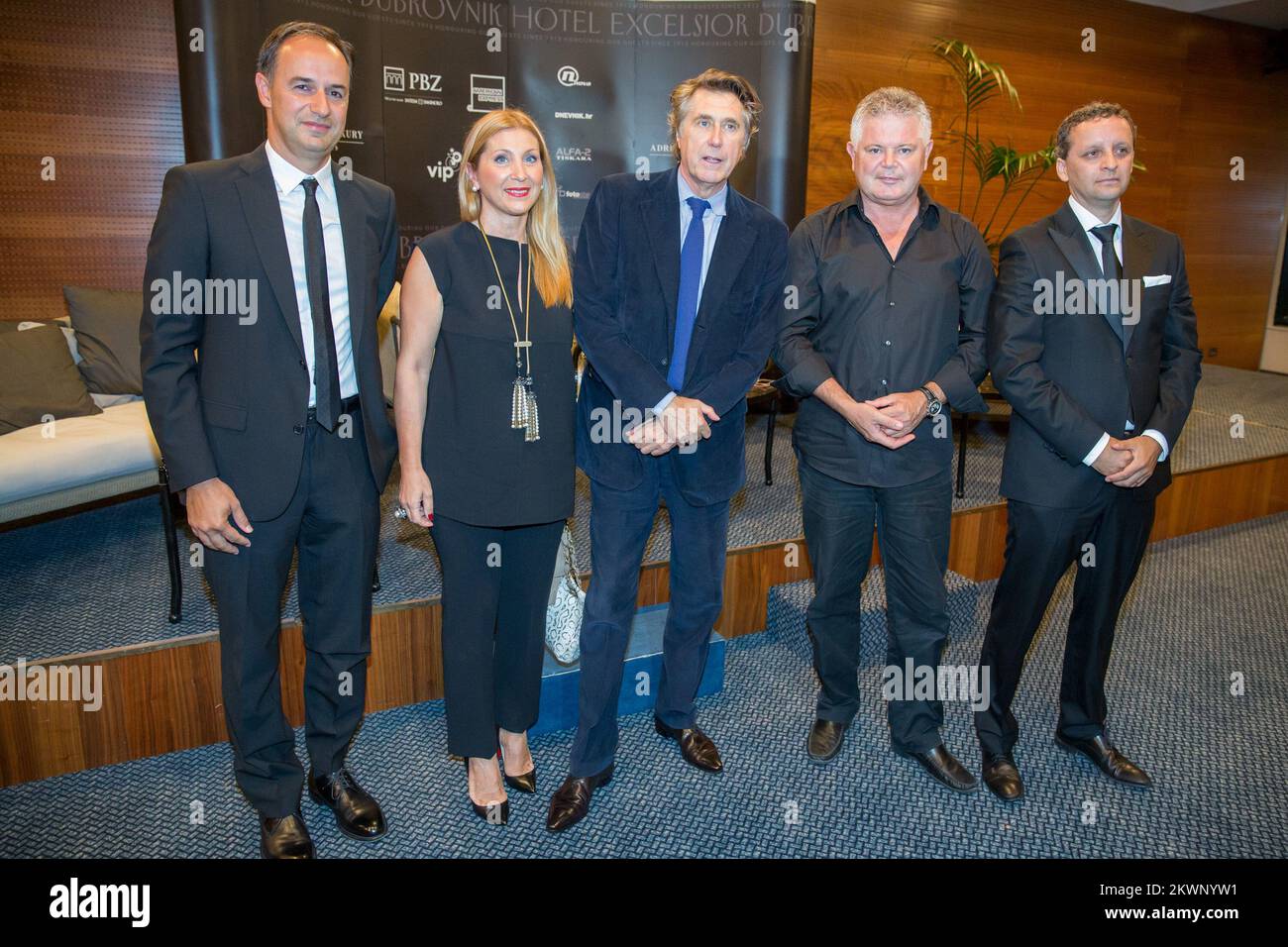 Andro Vlahusic, Dubravka Jusic, Camilo Soza and Brian Ferry at the ...