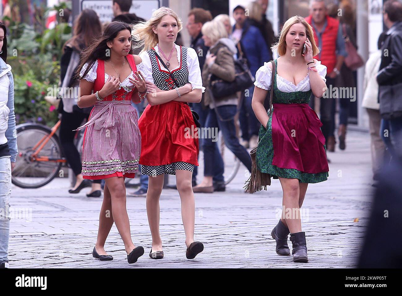 For the duration of Oktoberfest large number of citizens of Munich, as ...