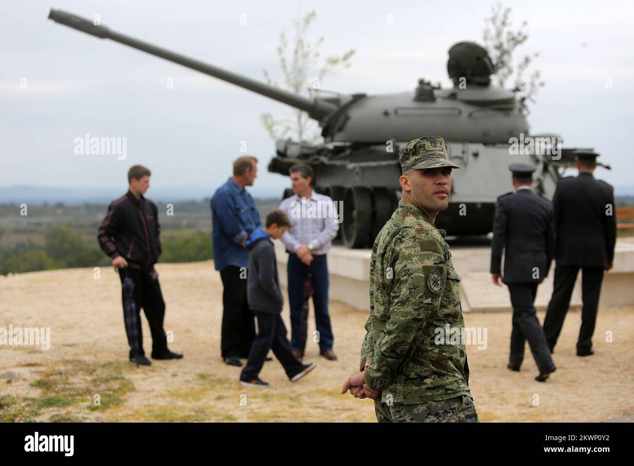 06.10.2013., Dracevac, Zadar, Croatia - Wreath-laying ceremony and ...