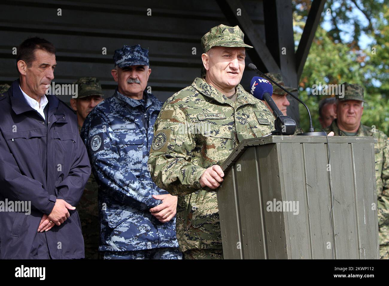04.10.2013., Slunj, Croatia - On military training facility Eugen ...