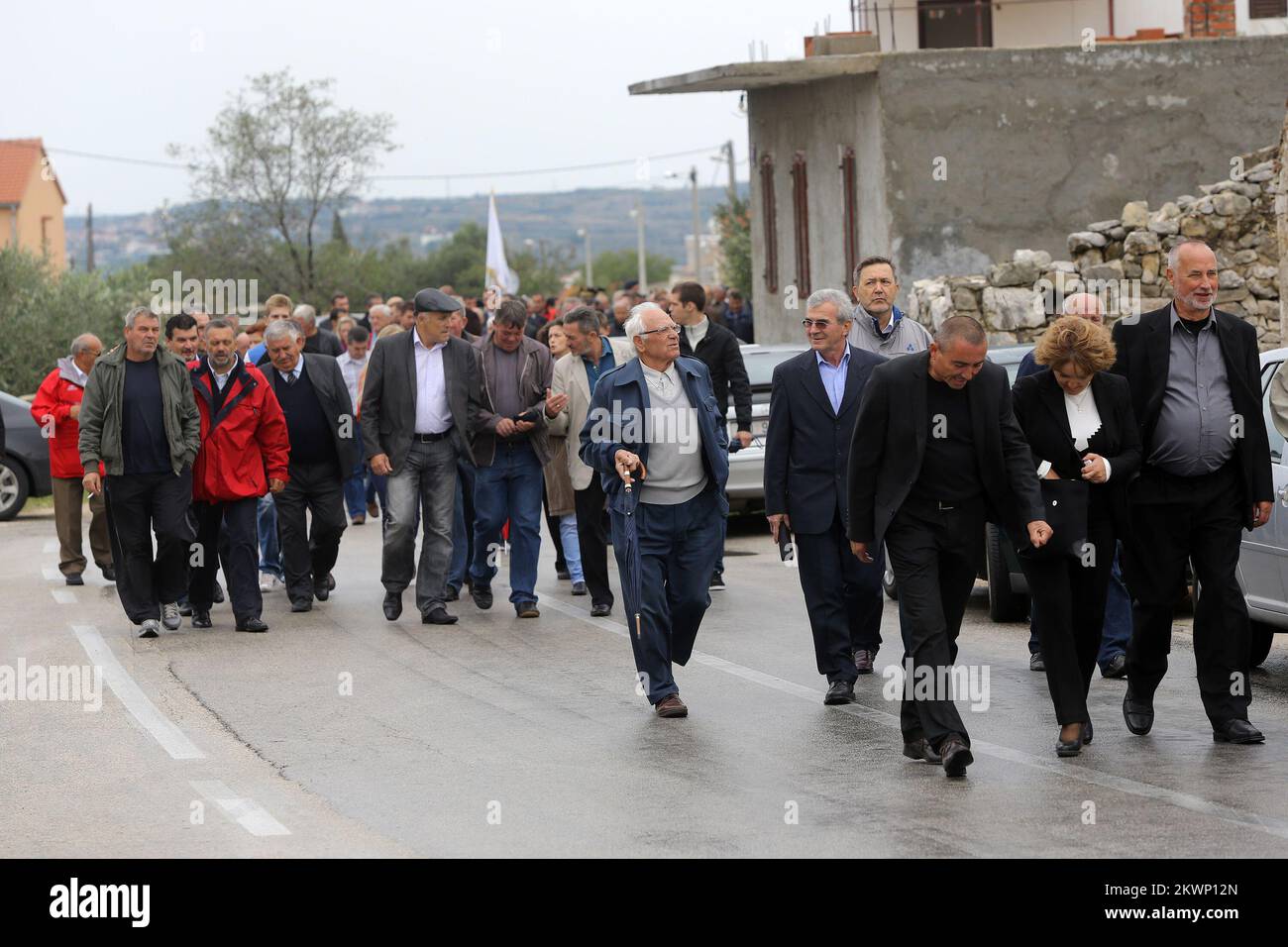 06.10.2013., Dracevac, Zadar, Croatia - Wreath-laying ceremony and ...