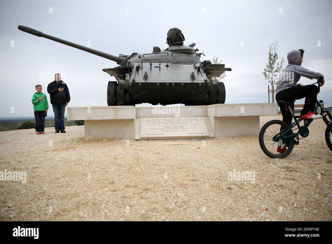 06.10.2013., Dracevac, Zadar, Croatia - Wreath-laying ceremony and ...