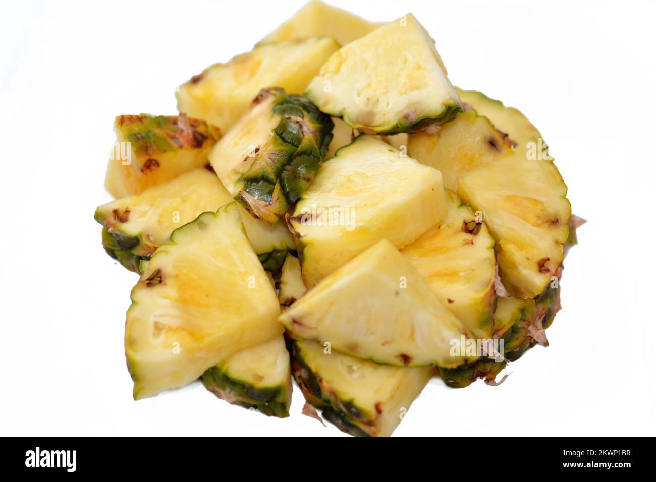 The Pineapple (Ananas comosus), a tropical plant with an edible fruit ...