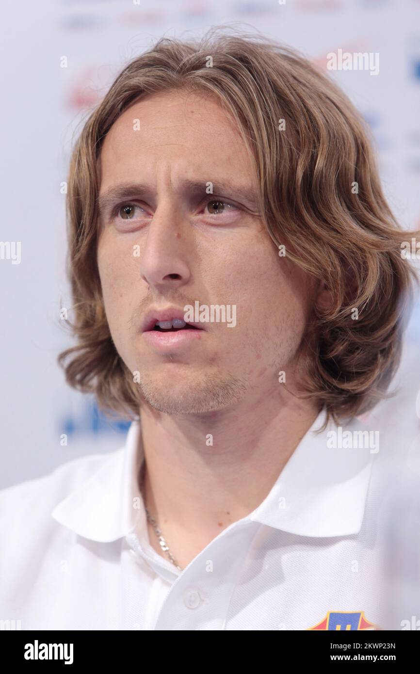 10.10.2013., Zagreb, Croatia - Croatia national team player Luka Modric ...