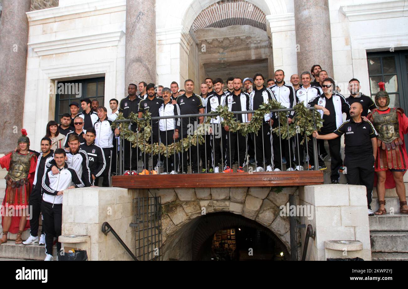 10.10.2013., Split, Croatia - Players of Besiktas took a walk through ...