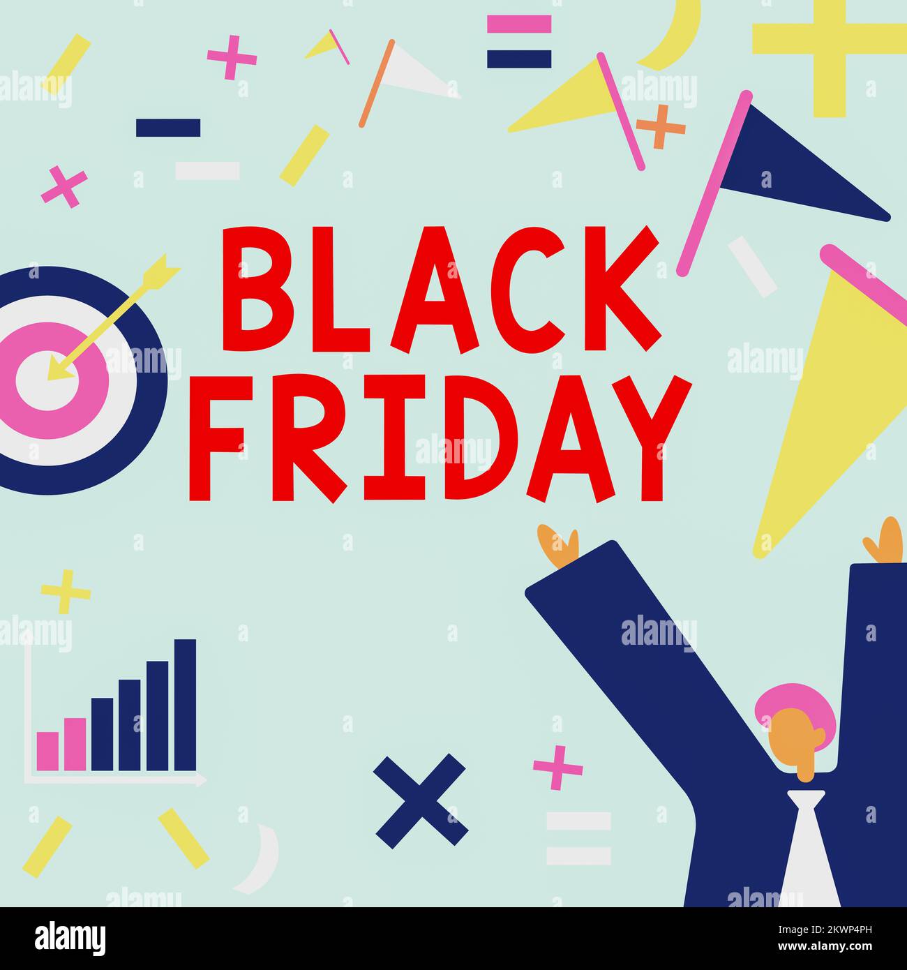 Hand writing sign Black Friday, Internet Concept The day after the US ...