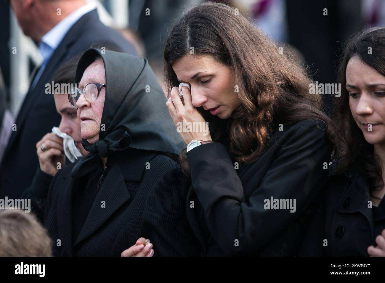 14.10.2013., Sotin, Croatia - Joint funerals of body remains of four ...