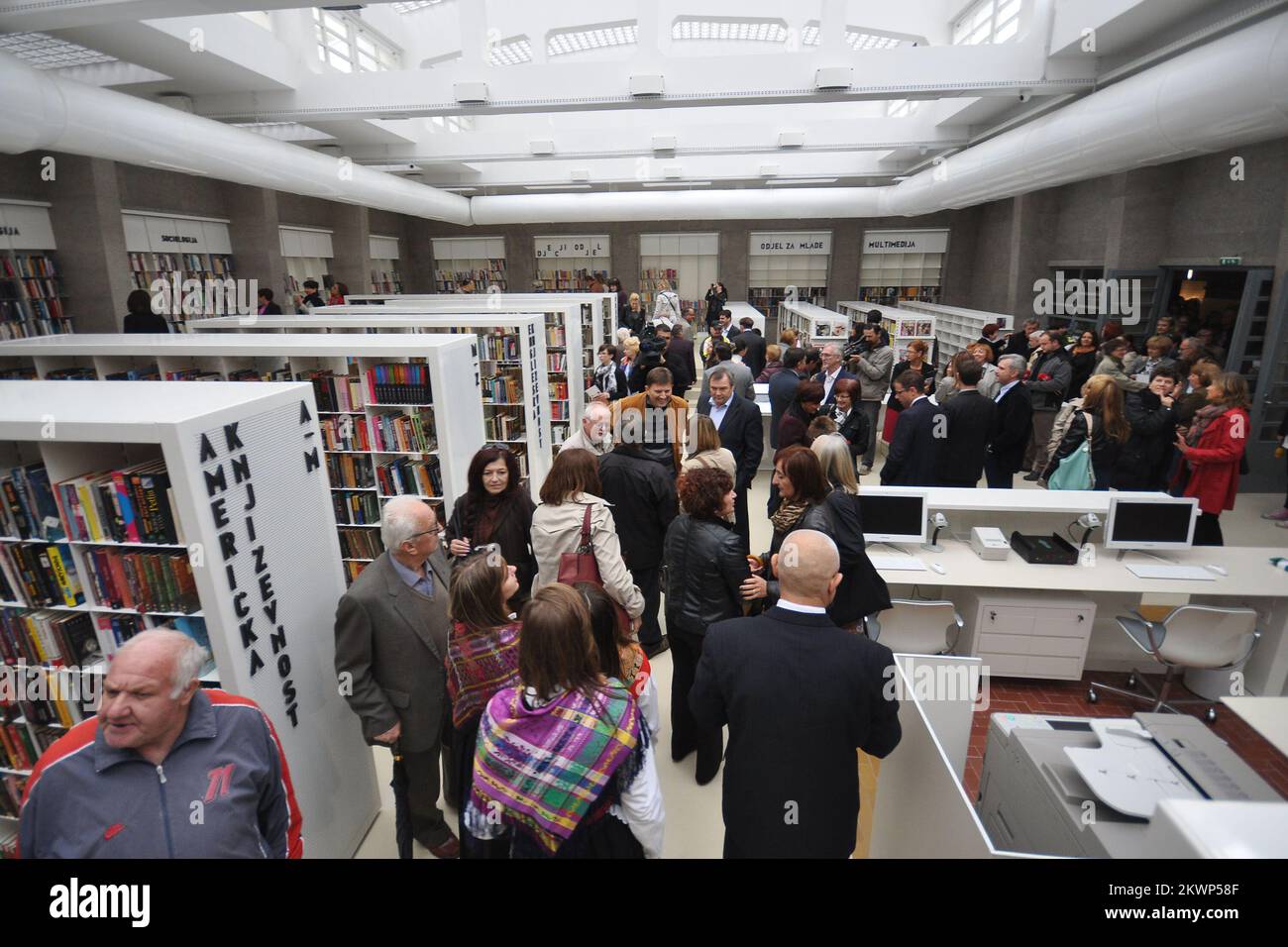 15.10.2013., Labin, Croatia - On the occasion of Croatian Book Month in ...