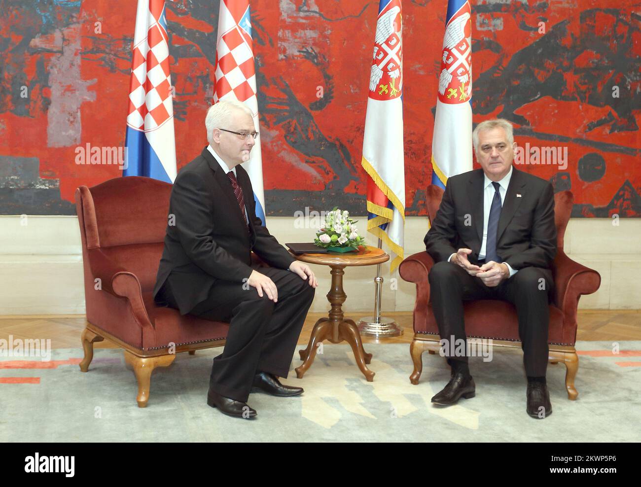 16.10.2013., Belgrade, Serbia - First official visit of Croatian ...