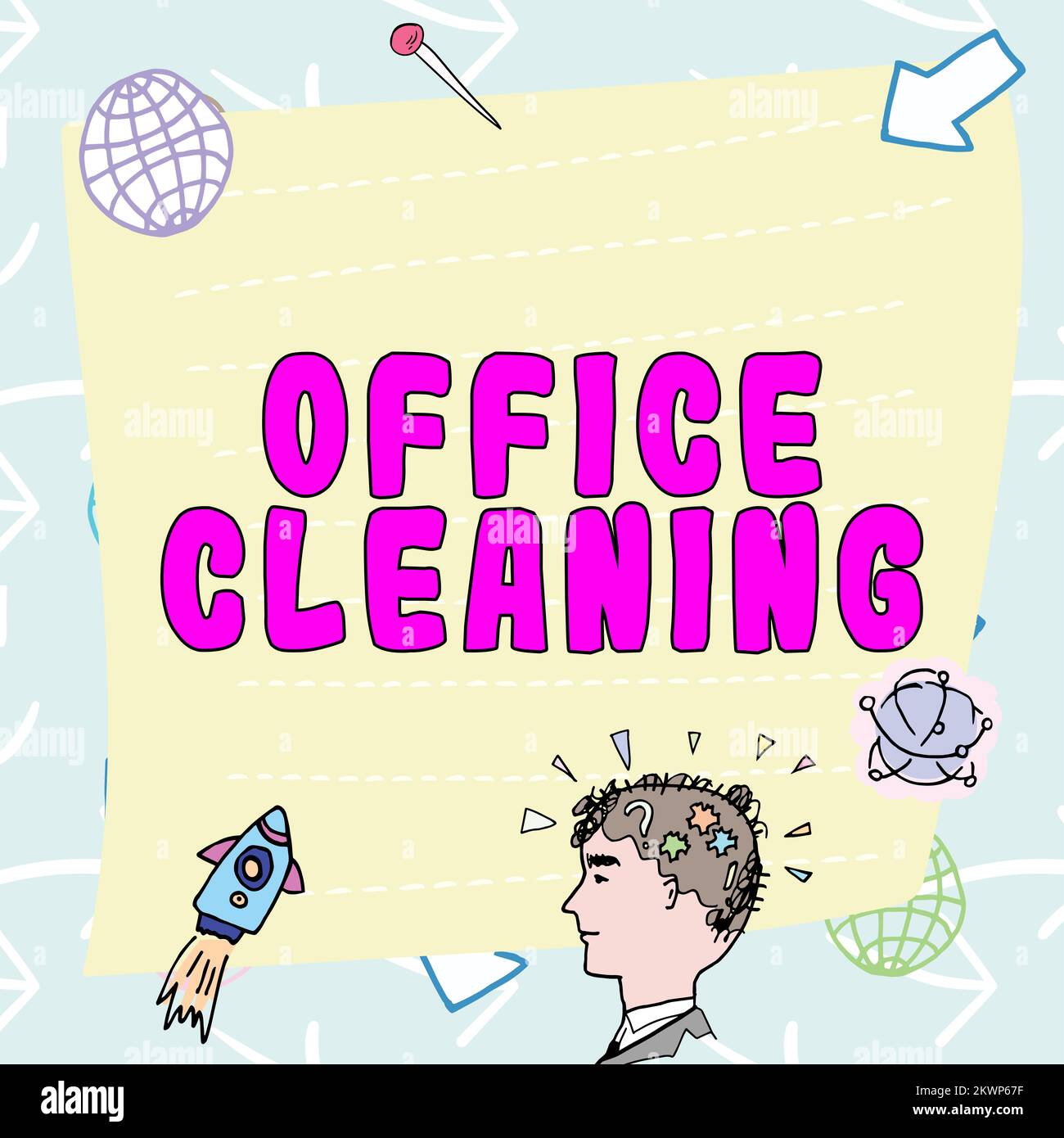 Handwriting text Office Cleaning, Business showcase the action or ...