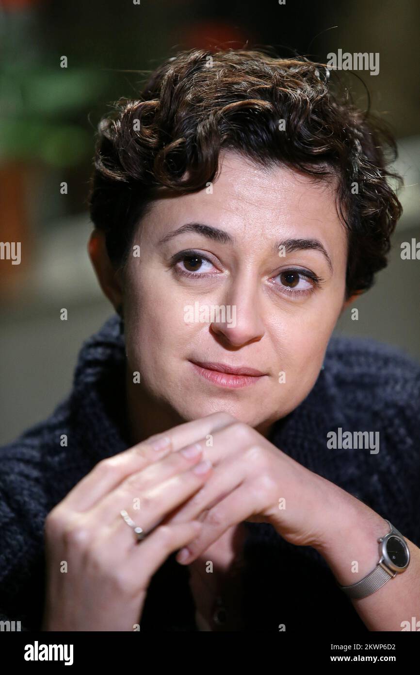 17.10.2013., Zagreb, Croatia - Turkish journalist and writer Ece ...
