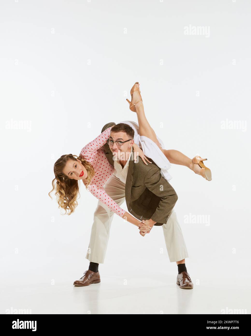 Happy stylish couple on vintage hi-res stock photography and images - Alamy