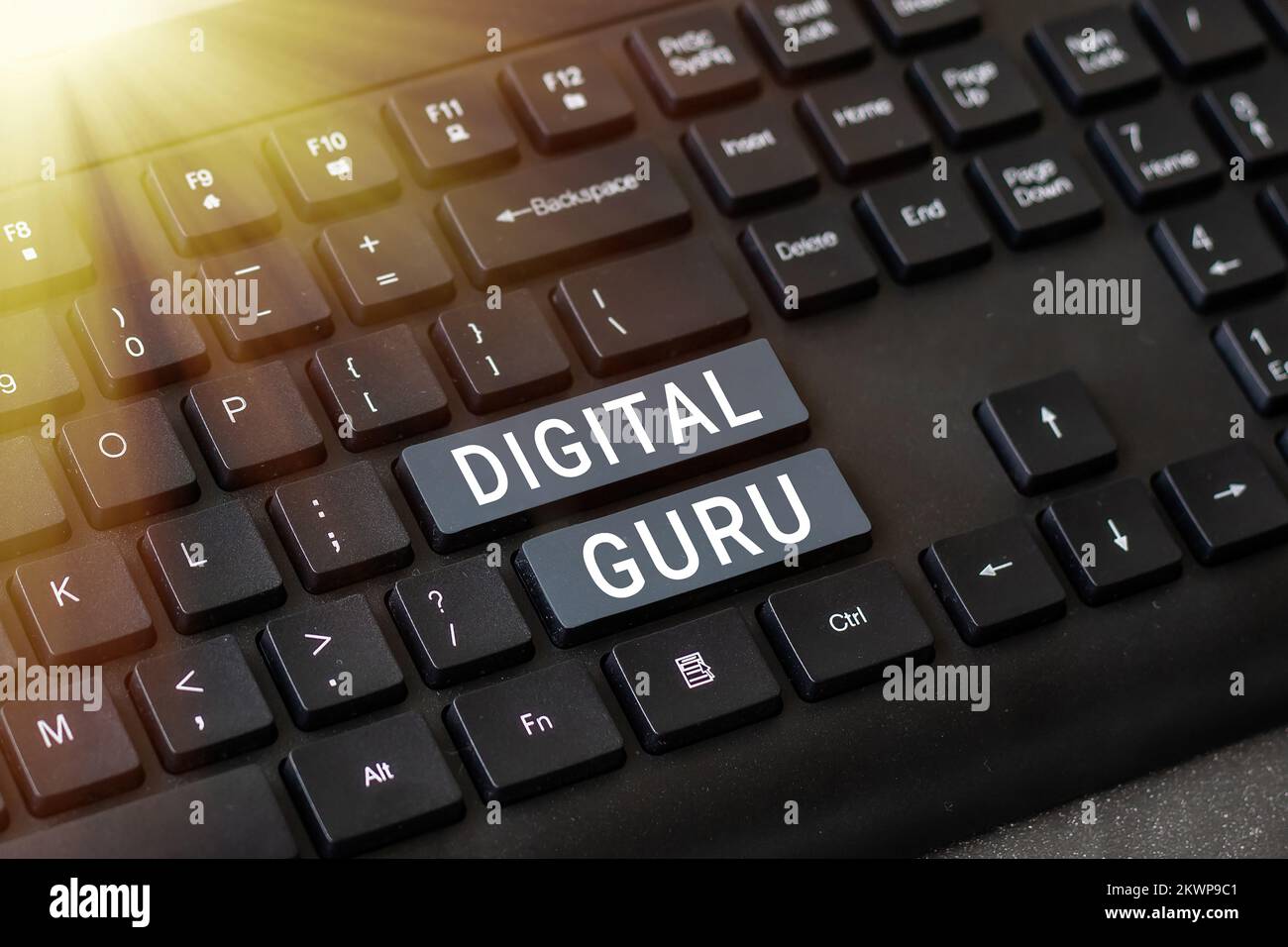 Text showing inspiration Digital Guru, Business idea teacher and ...
