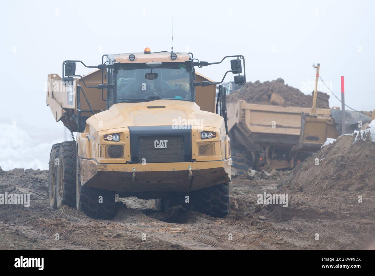 Road construction on expressway S6 in Pepowo, Poland © Wojciech Strozyk ...