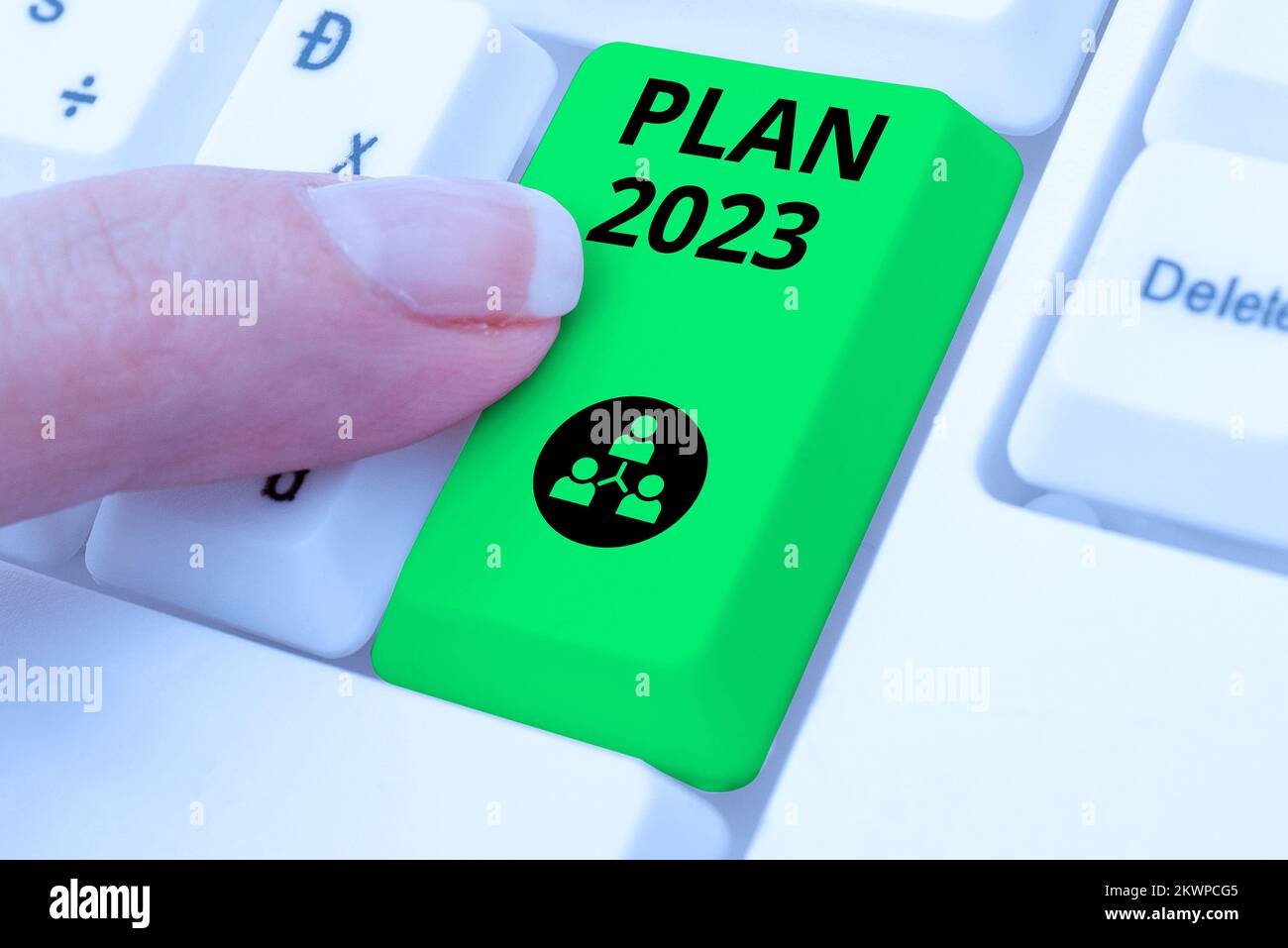 Text caption presenting Plan 2023, Conceptual photo detailed proposal ...