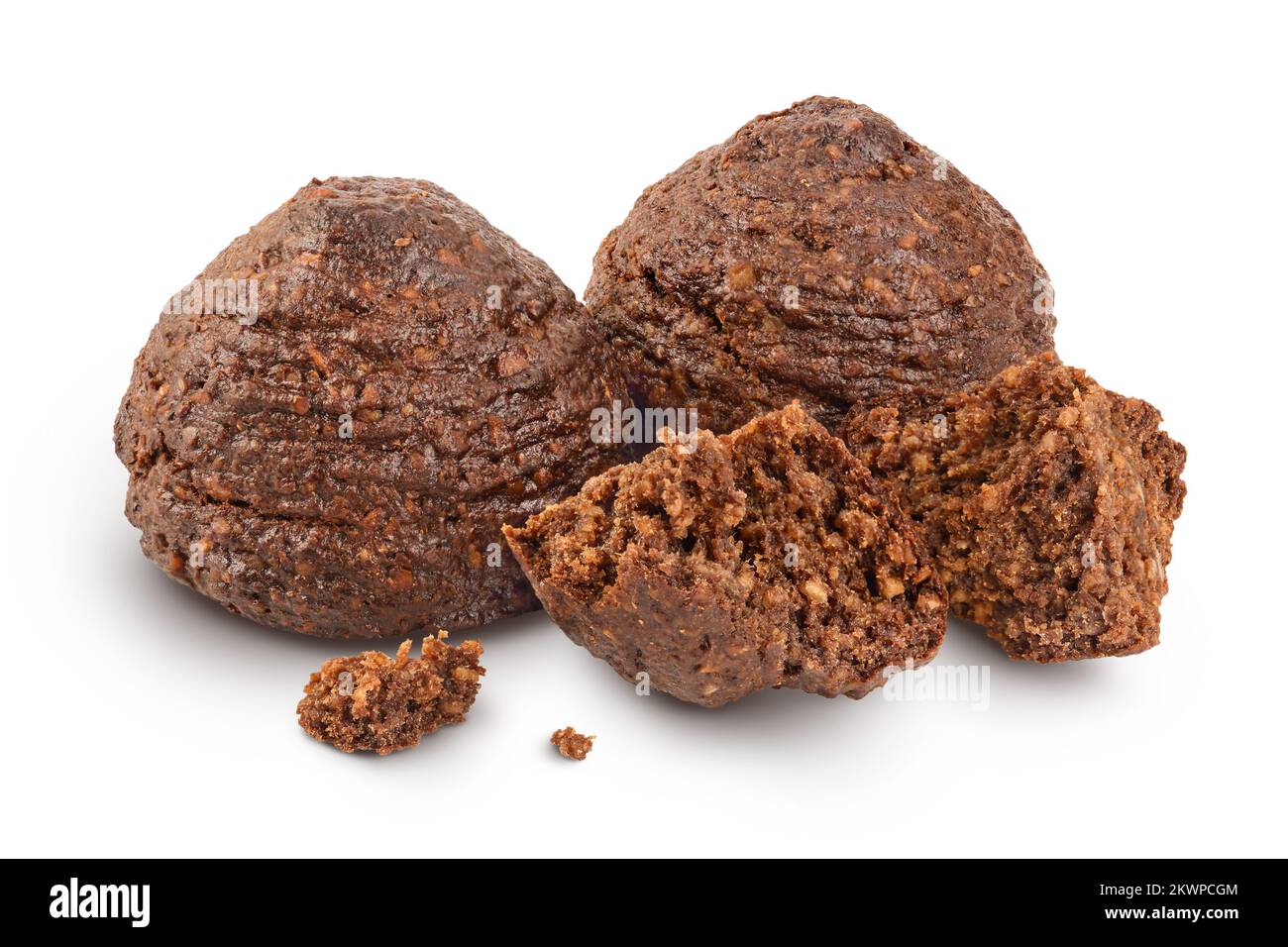 chocolate cookie with kerob, banana, cashew, sunflower seeds and ...