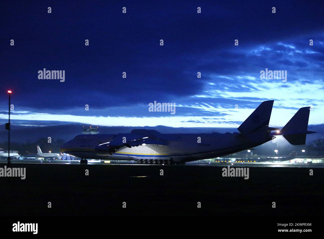 10.11.2013., Zagreb, Croatia - Biggest transport aircraft, Antolov 225 ...