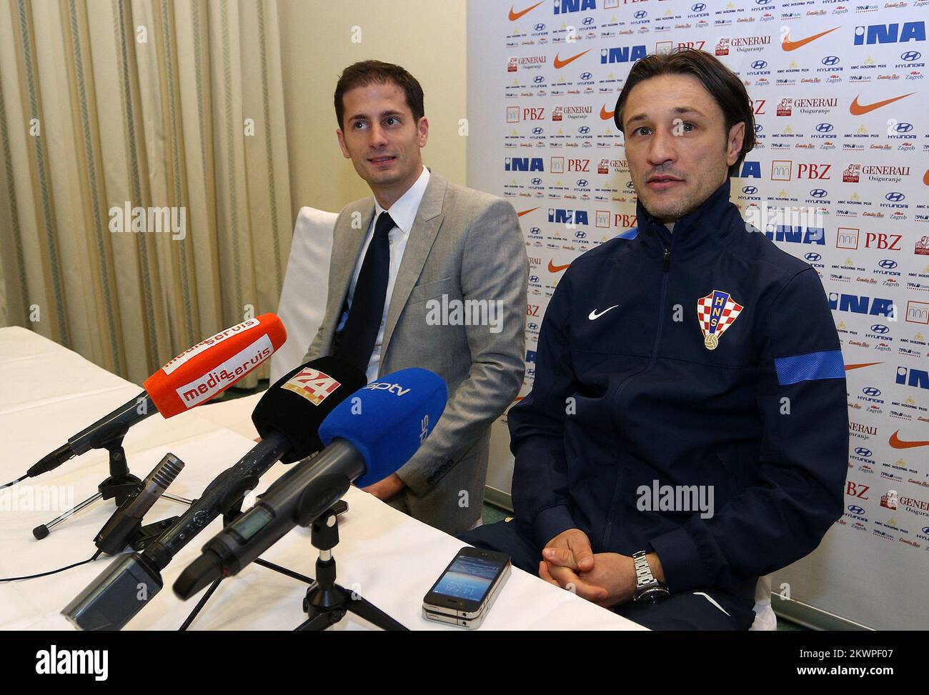 10.11.2013., Croatia, Zagreb -The Croatian national football team ...