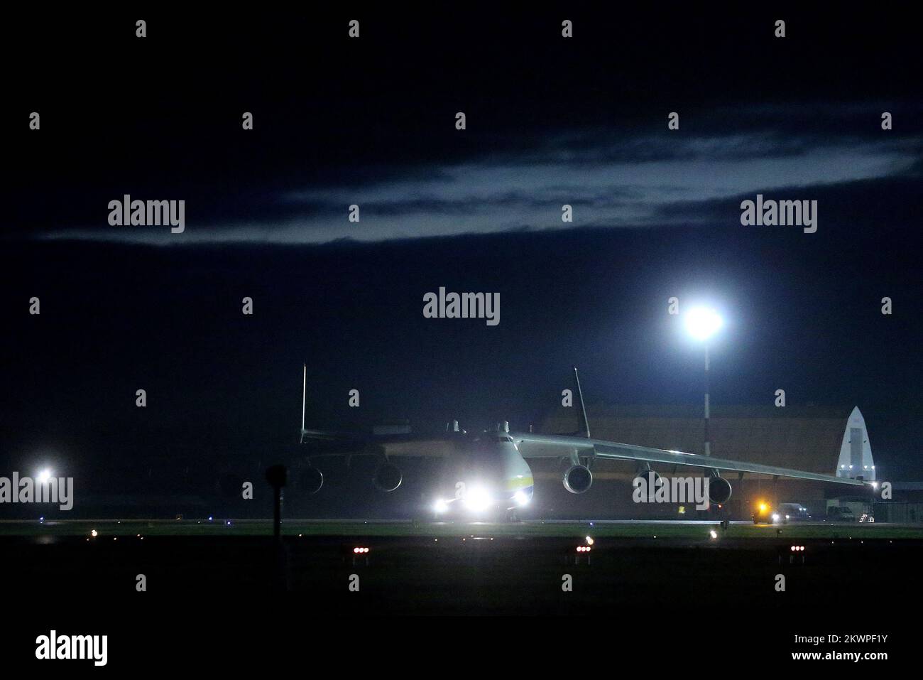 10.11.2013., Zagreb, Croatia - Biggest transport aircraft, Antolov 225 ...