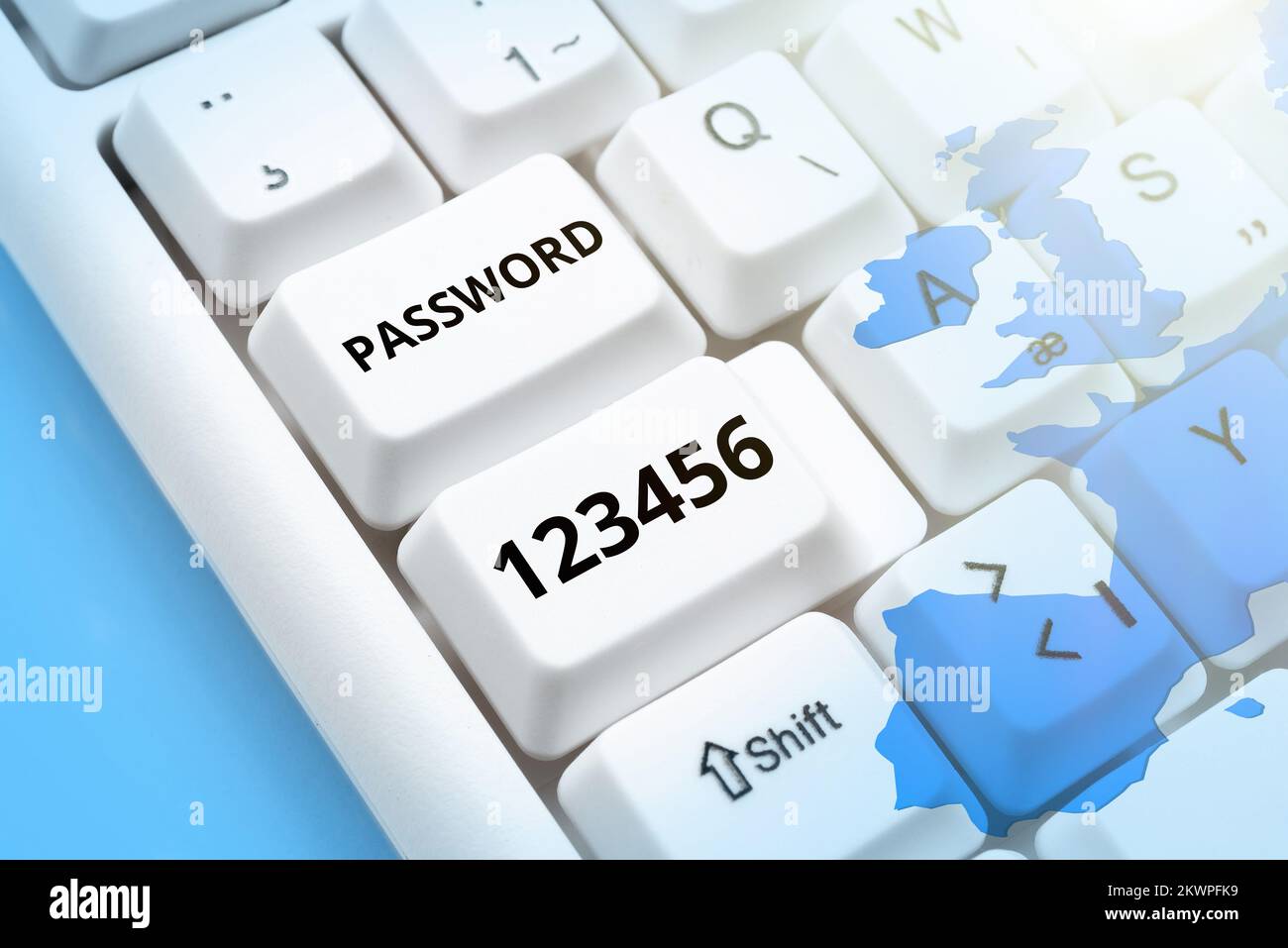 Sign displaying Password 123456, Word for the hidden word or expression ...