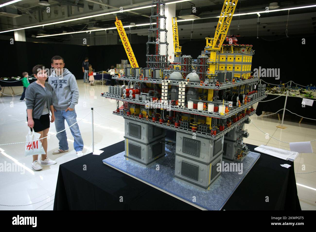 17.11.2013., Osijek, Coratia - In the Portanova mall is open space ...