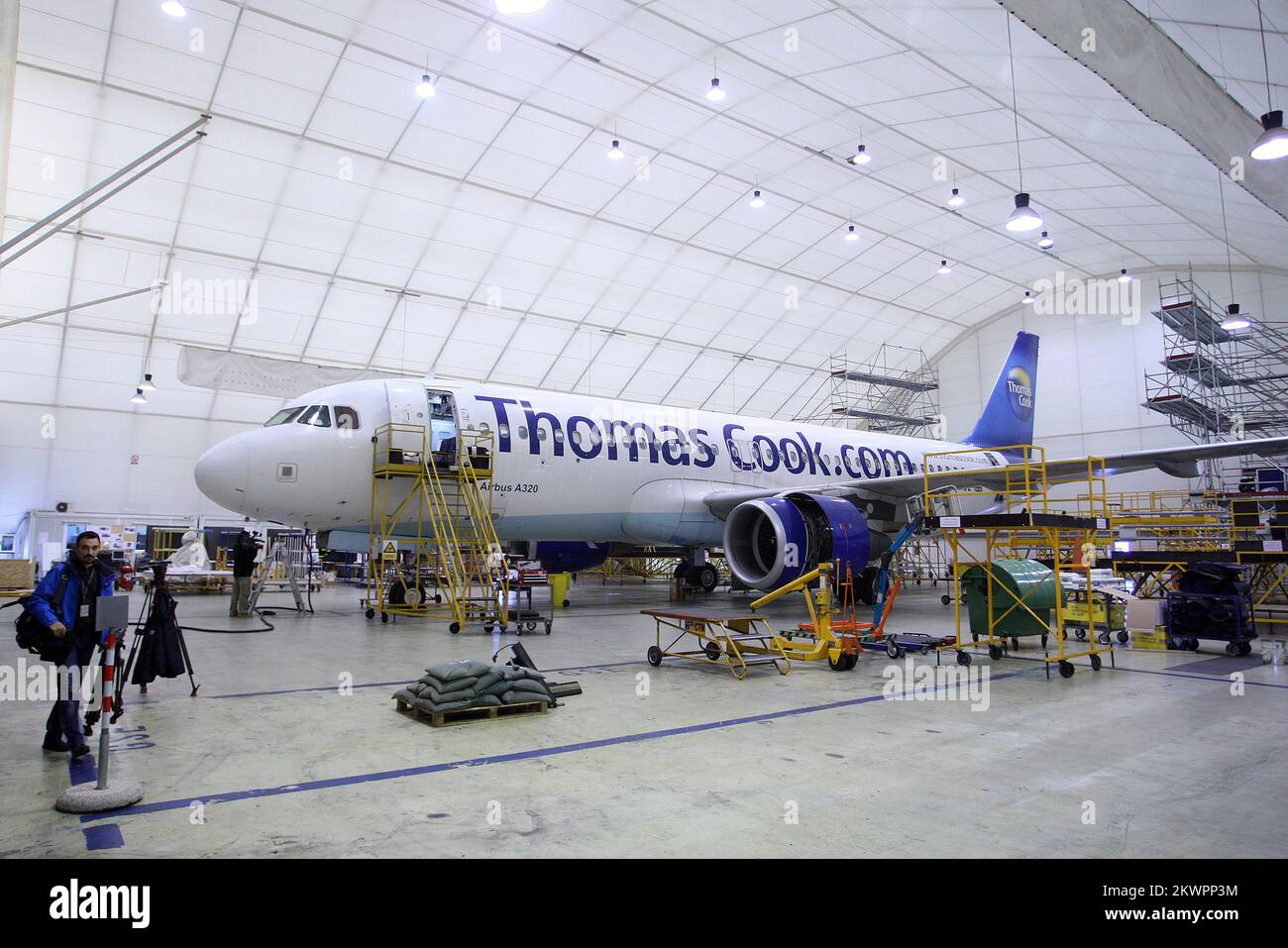05.12.2013., Zagreb, Croatia - The technical center of Croatia Airlines ...