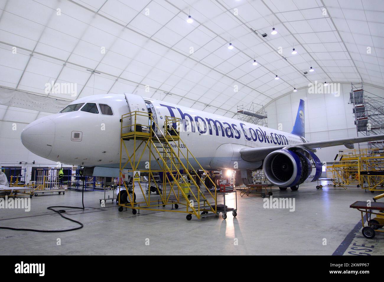 05.12.2013., Zagreb, Croatia - The technical center of Croatia Airlines ...