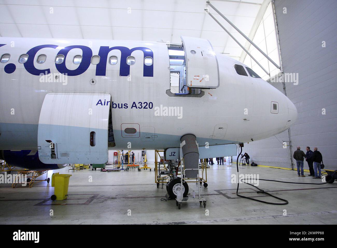 05.12.2013., Zagreb, Croatia - The technical center of Croatia Airlines ...
