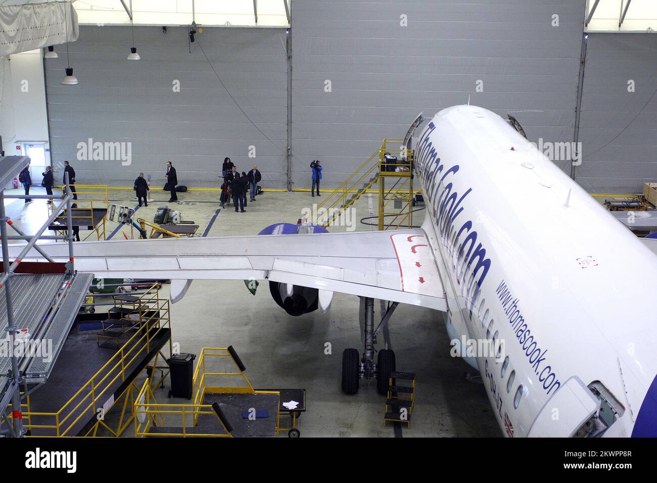 05.12.2013., Zagreb, Croatia - The technical center of Croatia Airlines ...