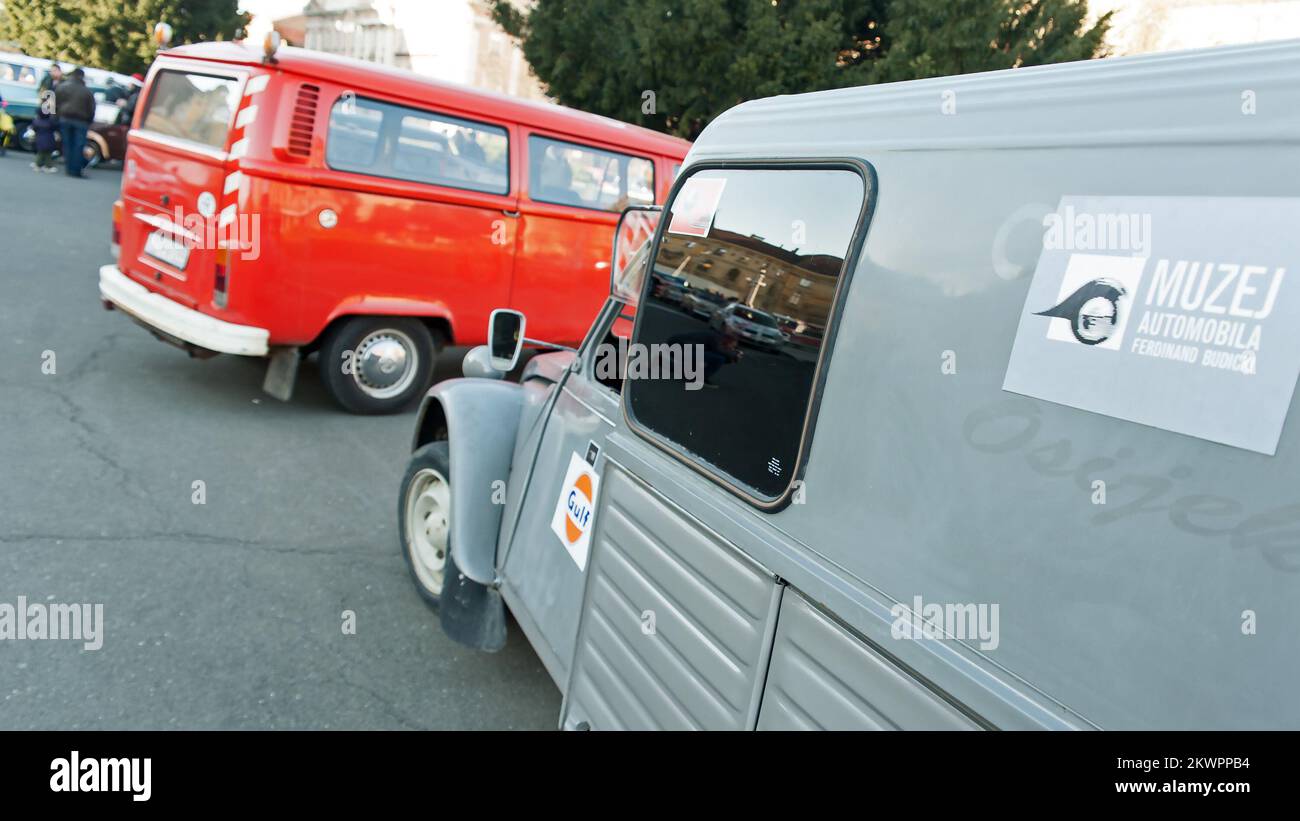 07.12.2013., Zagreb, Croatia - Marshal Tito Square, Column historic ...