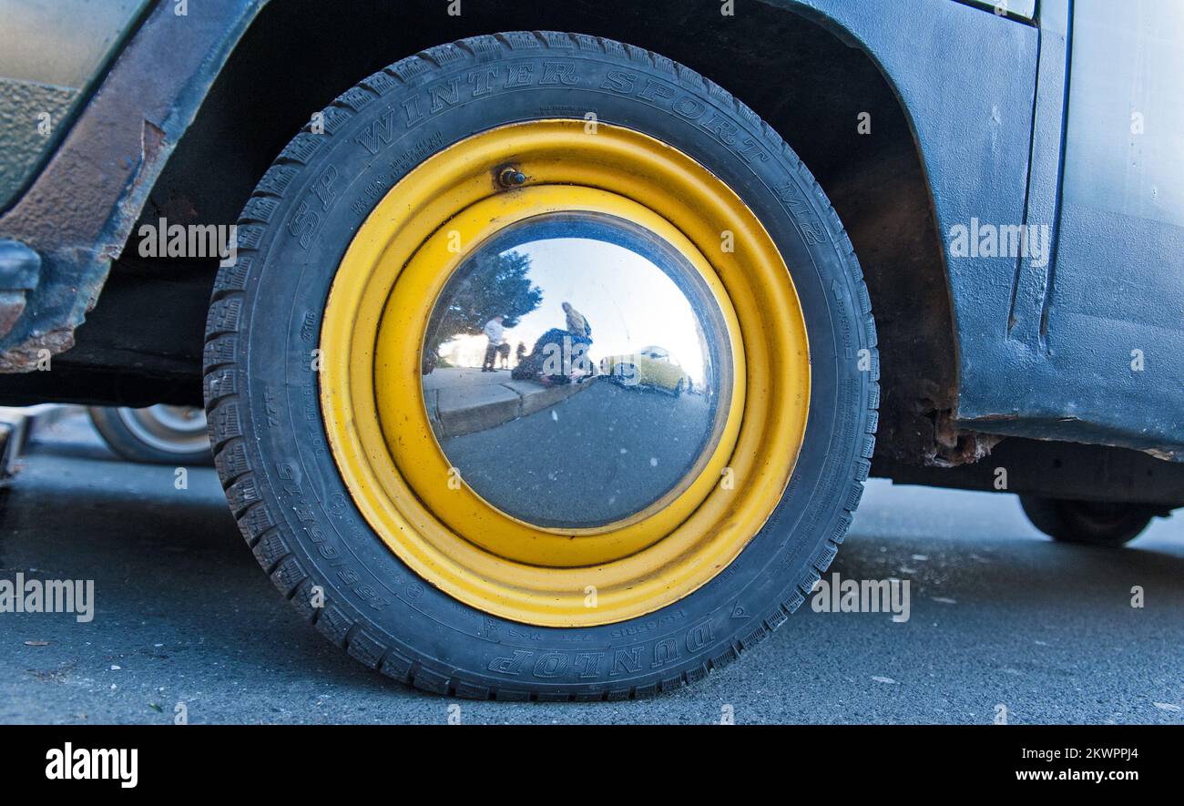 07.12.2013., Zagreb, Croatia - Marshal Tito Square, Column historic ...