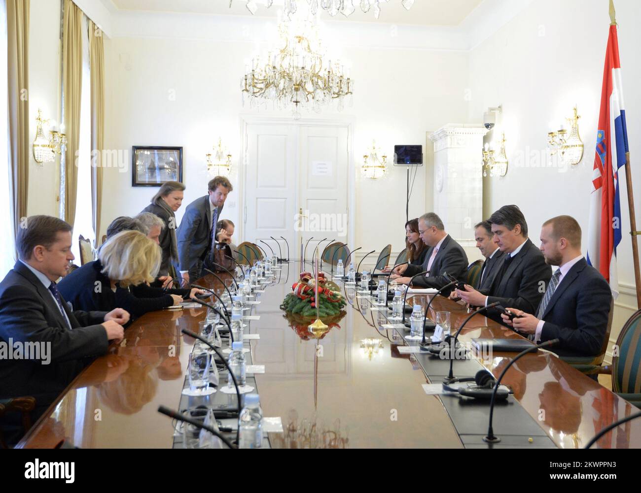 09.12.2013., Zagreb, Croatia - Croatian prime minister Zoran Milanovic ...