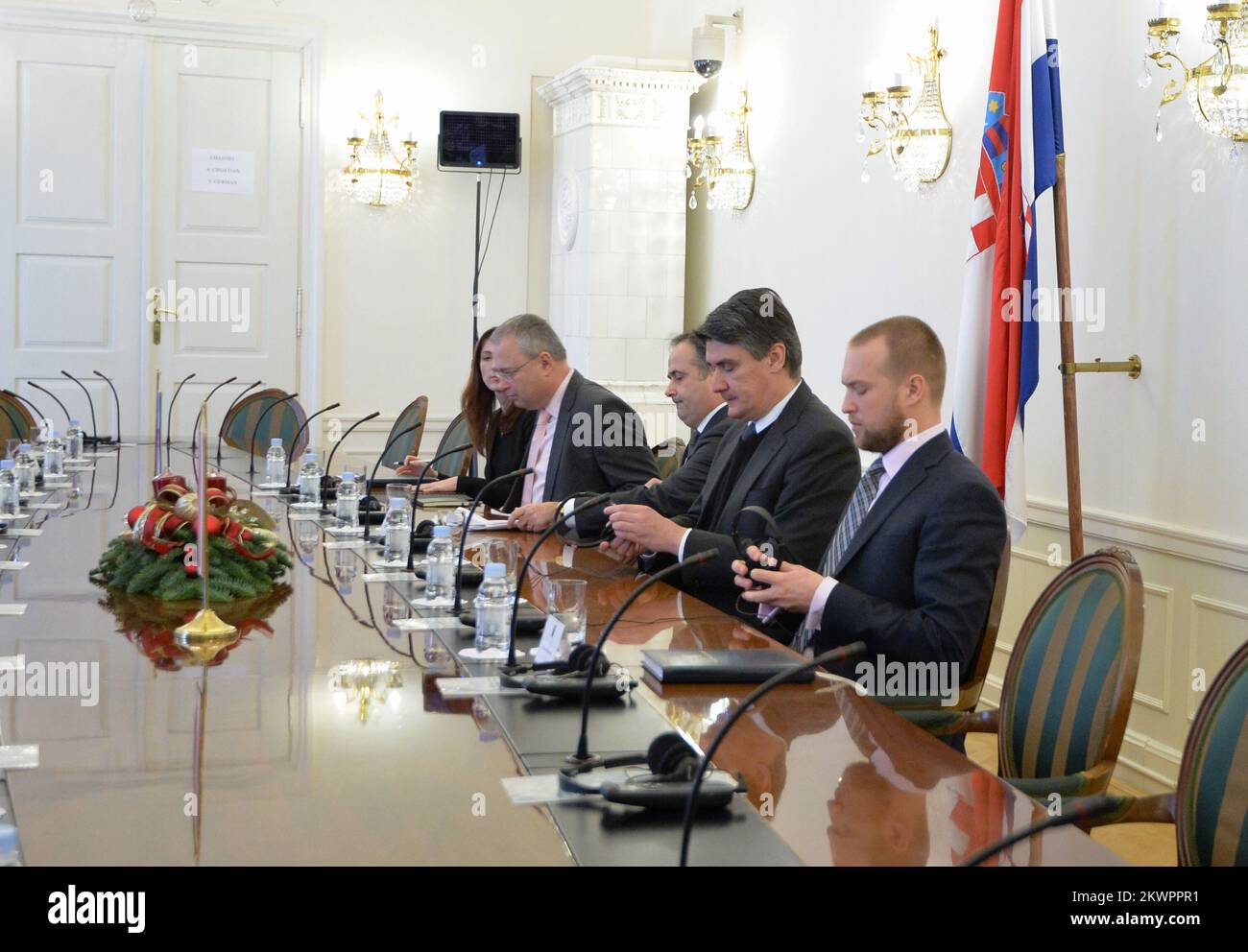 09.12.2013., Zagreb, Croatia - Croatian prime minister Zoran Milanovic ...