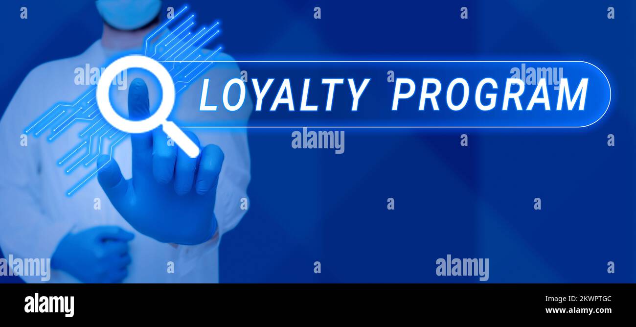 Text caption presenting Loyalty Program, Concept meaning marketing ...