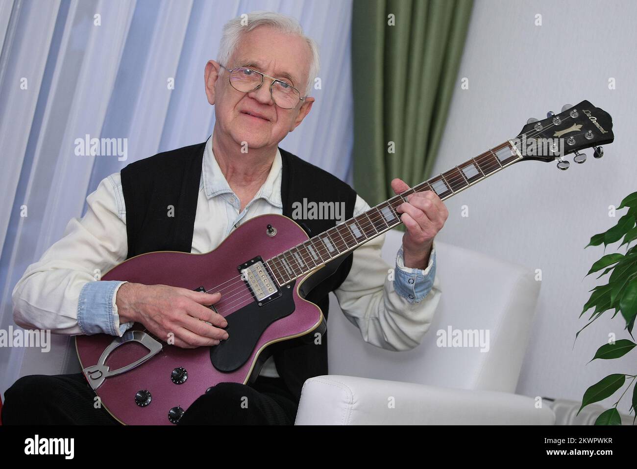 13.12.2013., Zagreb, Croatia - Teodor Bedekovic, retired jazz guitarist ...