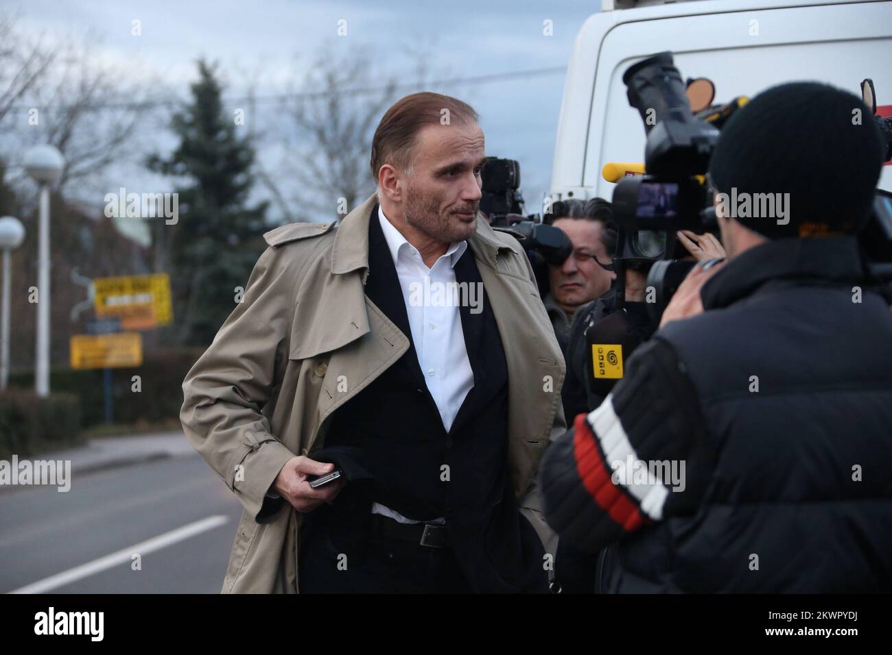 03.01.2014., Zagreb, Croatia - Josip Perkovic is released from jail ...