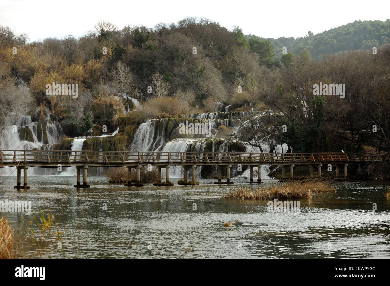 04.01.2014., Skapovi Krke, Croatia - Above average warm day in the ...