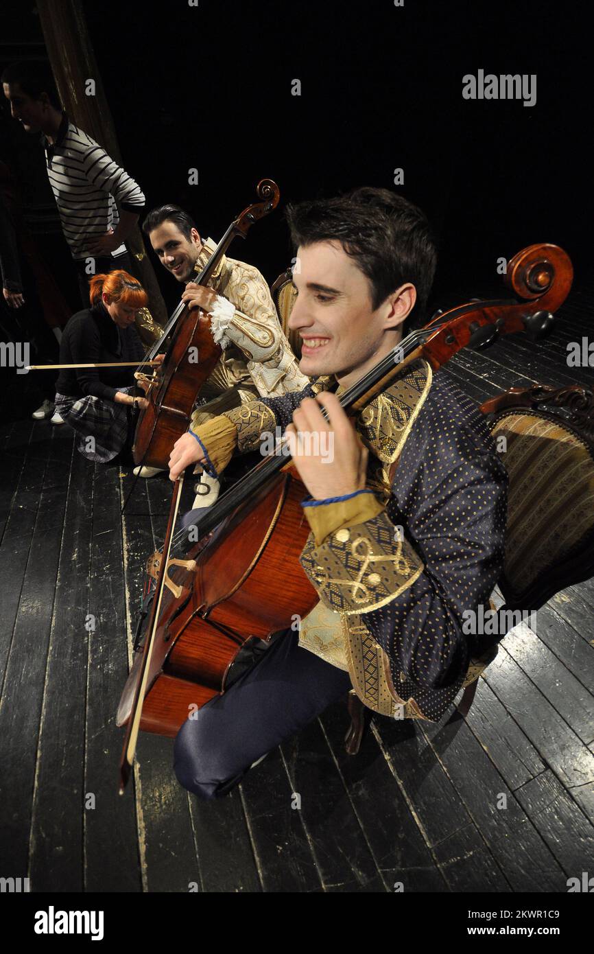 19.01.2014., Porec, Croatia - Croatian cellist Luka Sulic and Stjepan ...