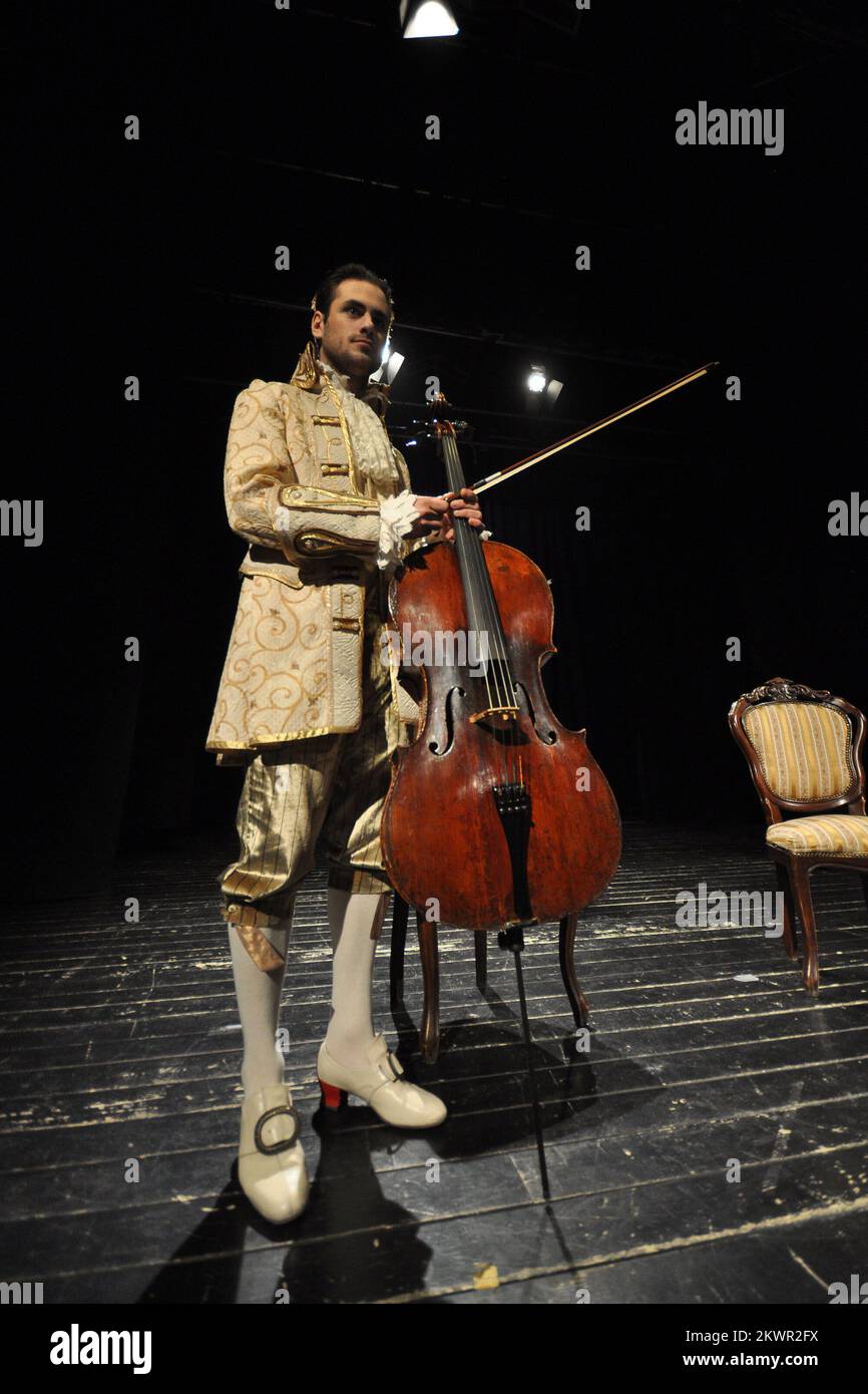 19.01.2014., Porec, Croatia - Croatian cellist Luka Sulic and Stjepan ...