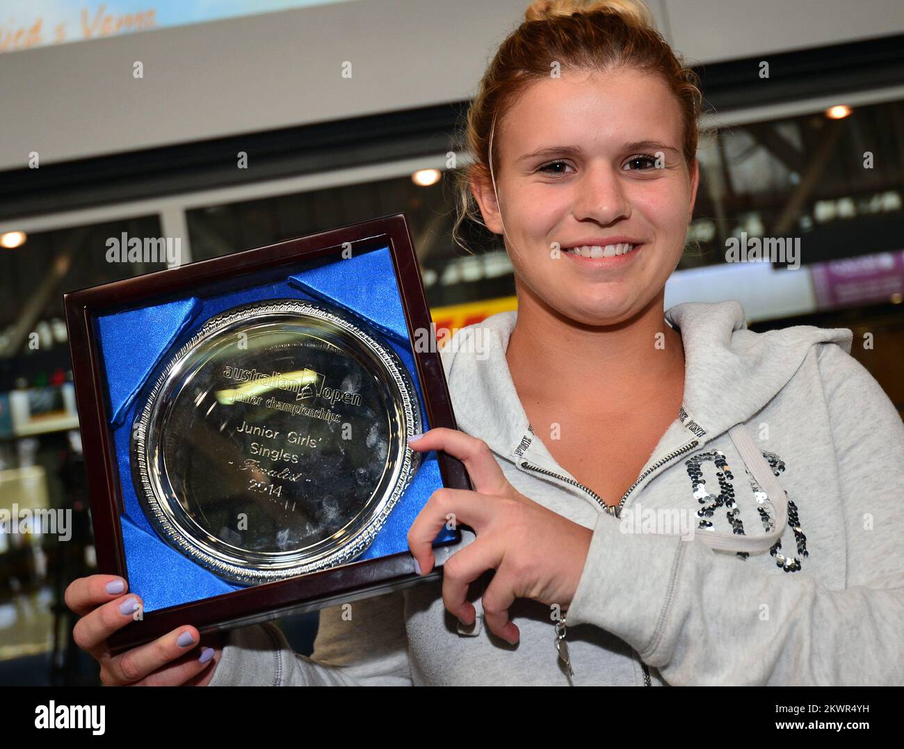 27.01.2014., Zagreb, Croatia - Tennis player Jana Fett at the Zagreb ...