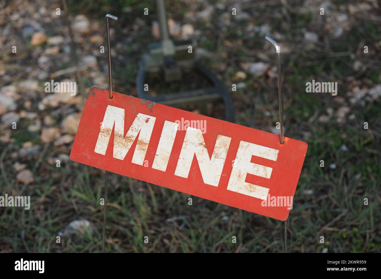 16.02.2014., Drnis, Croatia - Members of AKD Mungos (Mongoose) demined ...