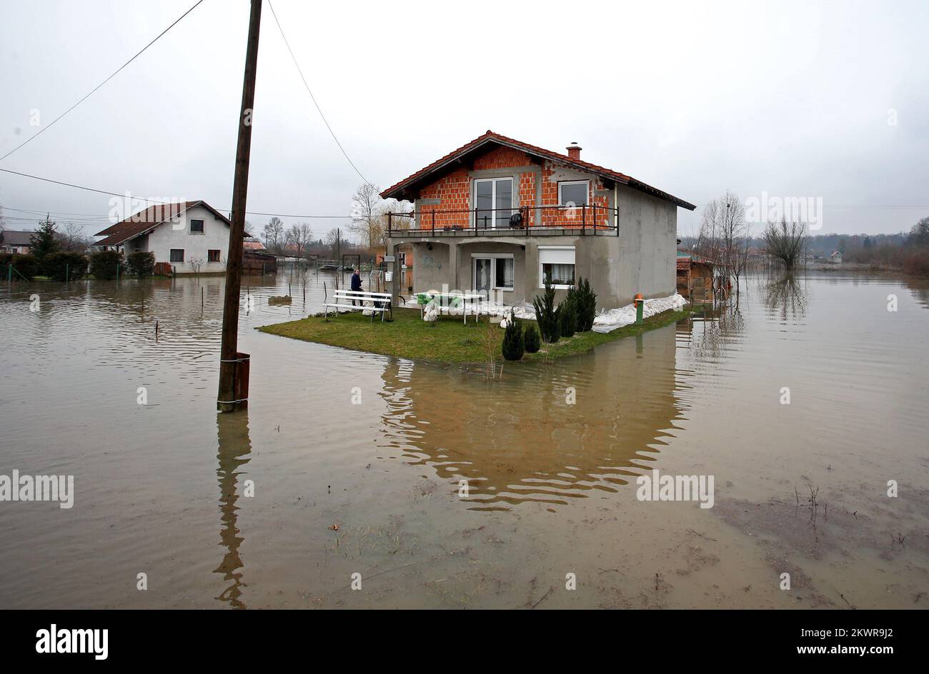 18.02.2014., Croatia, Cicka Poljana - Residents and members of the ...